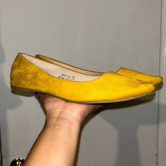 Bella Marie | Shoes | Yellow Banana Mustard Flats | Poshmark